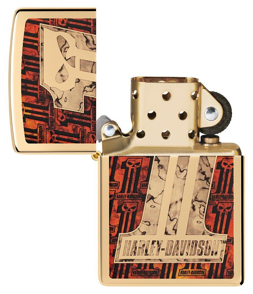 Zippo Harley-Davidson Number 1 Skull High Polish Brass 48361 – Real Guts Outdoor