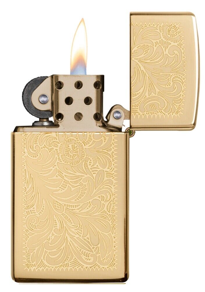 Zippo Slim Venetian 1652B - Free Shipping - Real Guts Outdoor