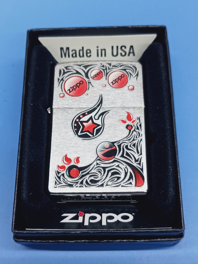 Zippo Stars Plane Brushed Chrome 28056 – Real Guts Outdoor