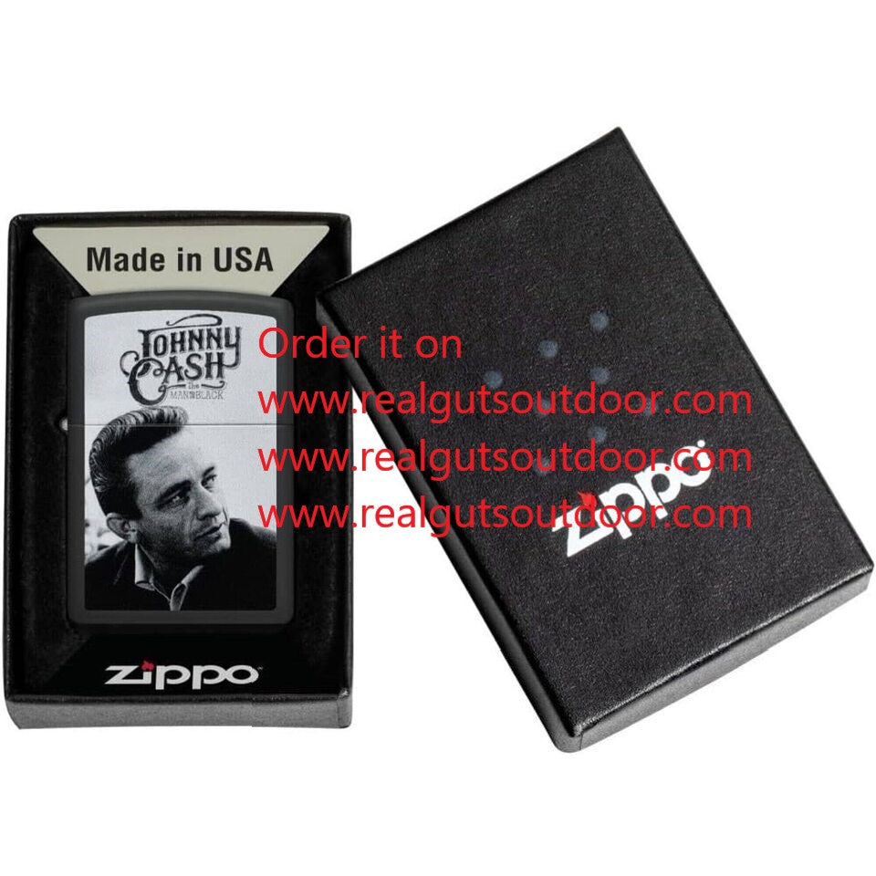Zippo The Man in Black Metal Color Image Black Matte 48990 – Real Guts ...