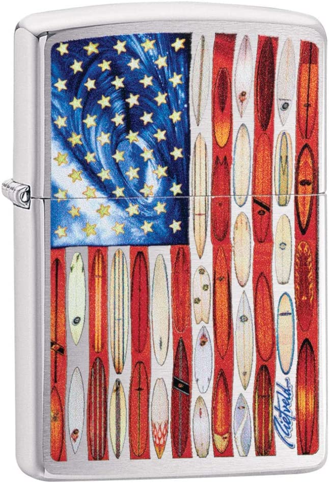 Zippo Rick Rietveld American Flag Design 49145 – Real Guts Outdoor